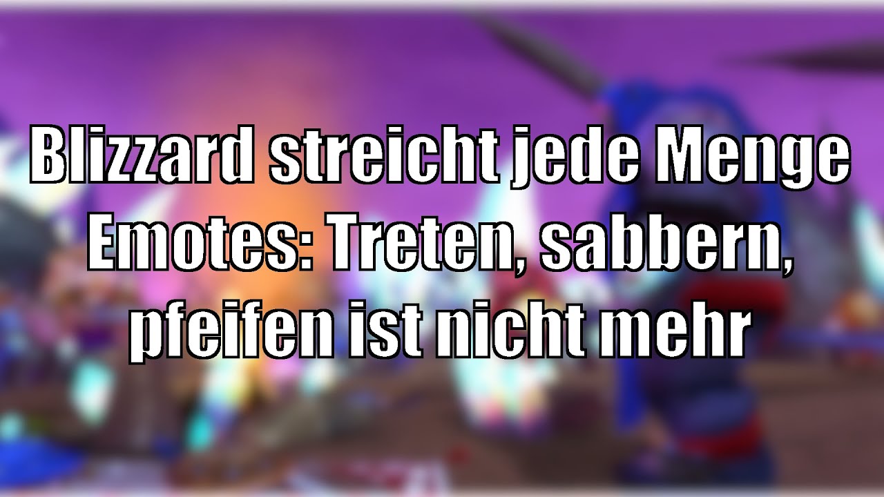 Blizzard streicht weitere Emotes: Vorbei mit treten, sabbern und ...