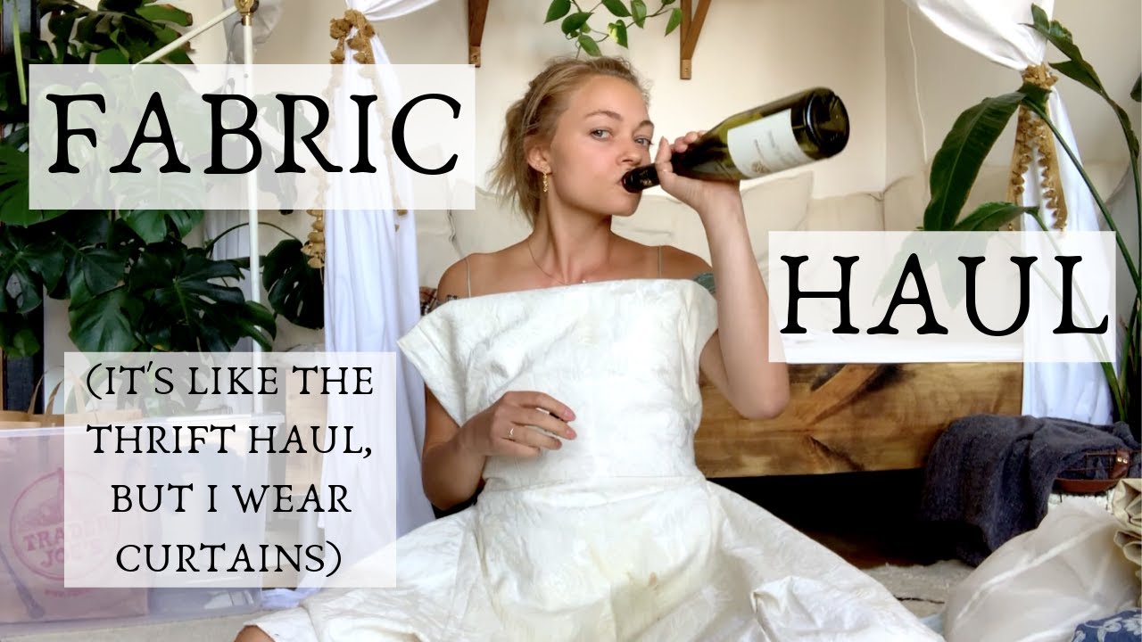 Thrifted fabrics transformed: Curtains, sheets & more!♡