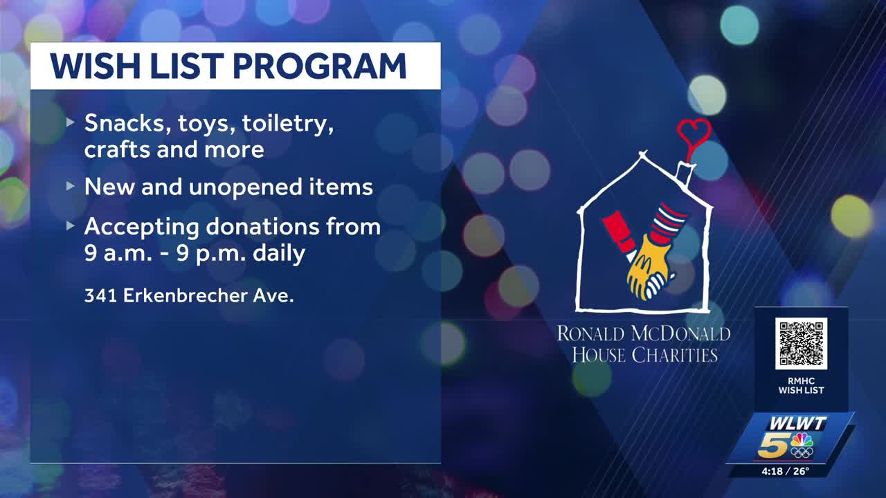 Ronald McDonald House Charities 'Wish List' program helping families ...