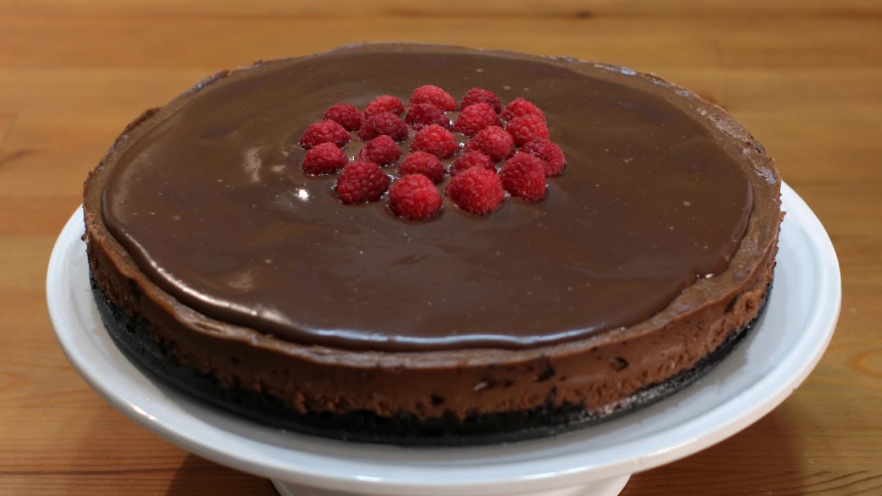 How to make chocolate cheesecake | Easy homemade chocolate cheesecake ...