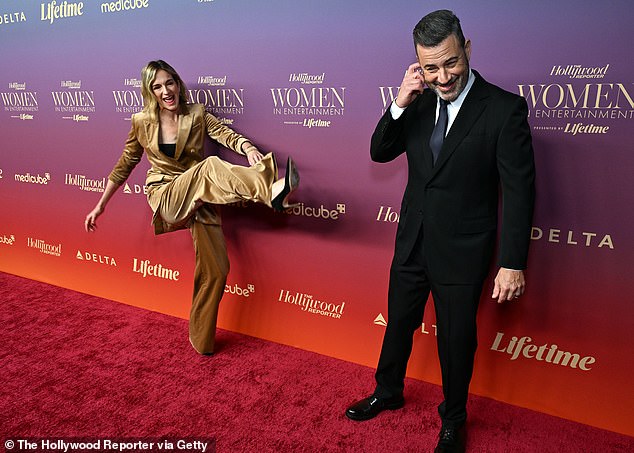 Jimmy Kimmel returns to the red carpet for the first time since death ...