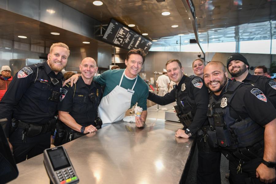 Hugh Jackman & filmmaker Craig Brewer stop by iconic Wisconsin custard ...