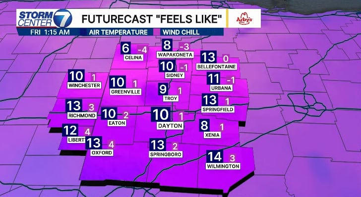Wind Chill: The factors into Friday morning’s forecast