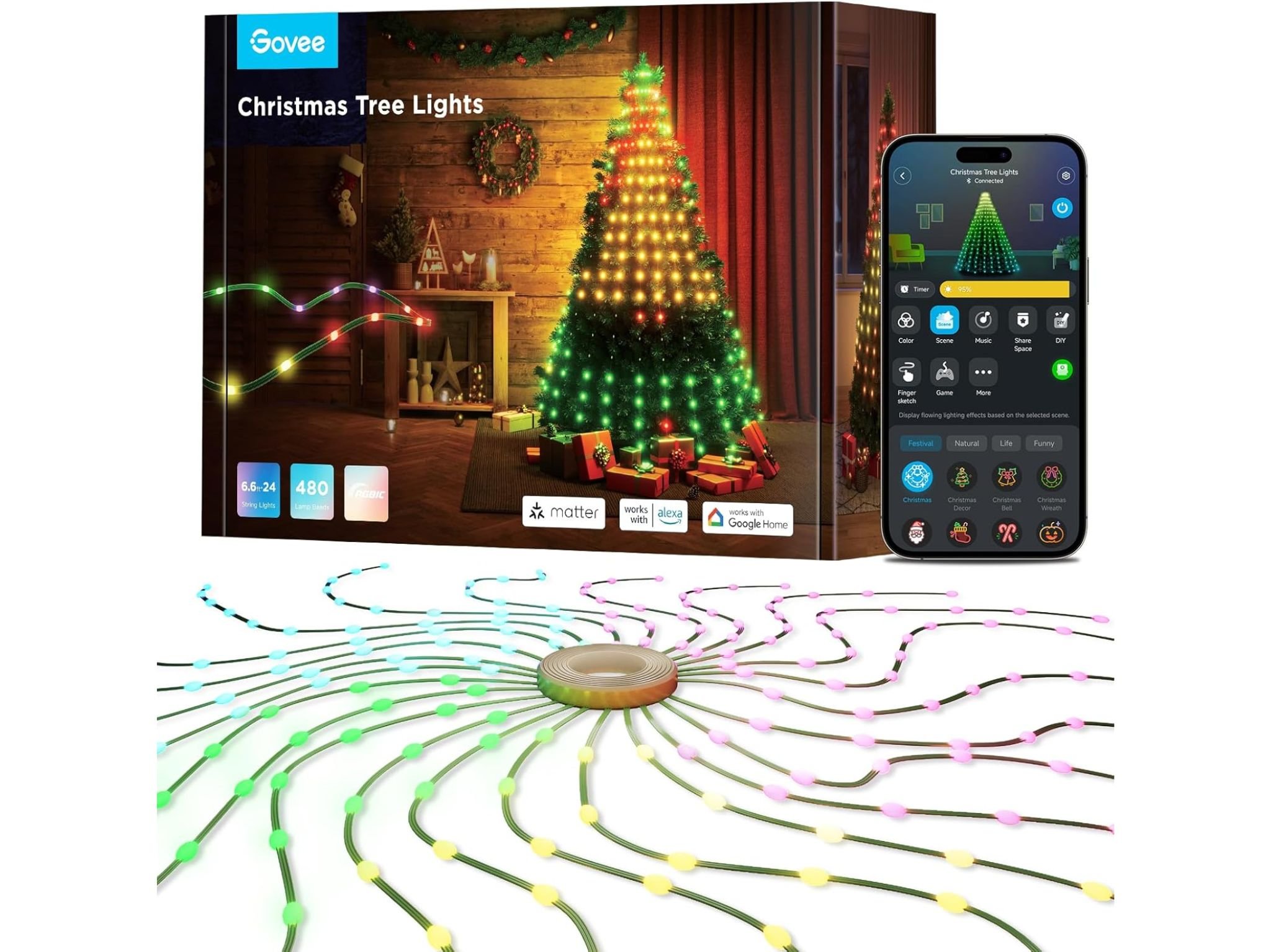 Govee’s beautiful Christmas lights are $50 off at Amazon