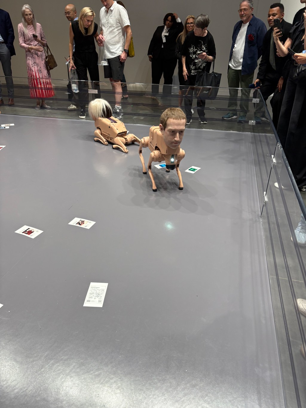 Art Basel show by Beeple has realistic Musk, Bezos, Zuckerberg robot ...