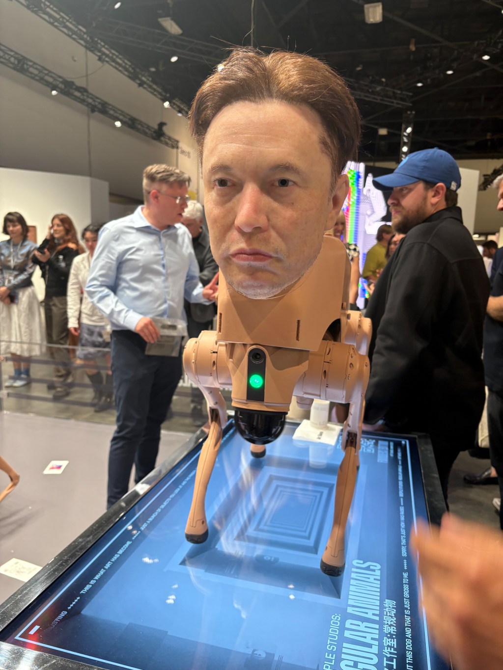 Art Basel show by Beeple has realistic Musk, Bezos, Zuckerberg robot ...