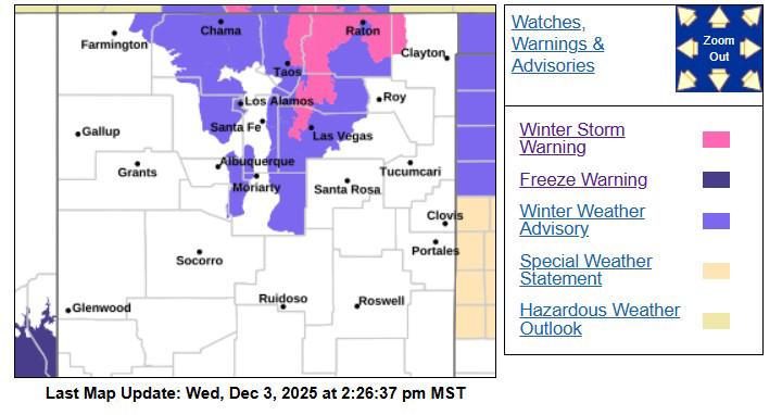 Winter storm warning map shows states bracing for over a foot of snow