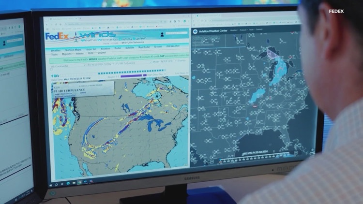 A team of meteorologists track weather so FedEx can deliver holiday ...