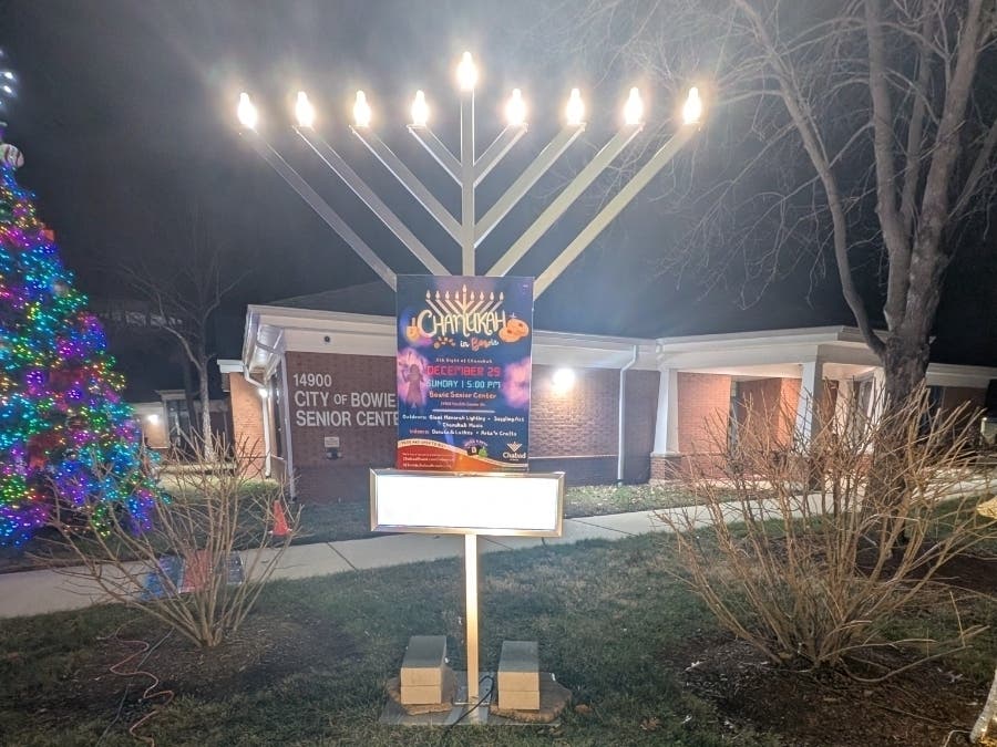 9-foot-tall menorah lighting part of Chanukah in Bowie event
