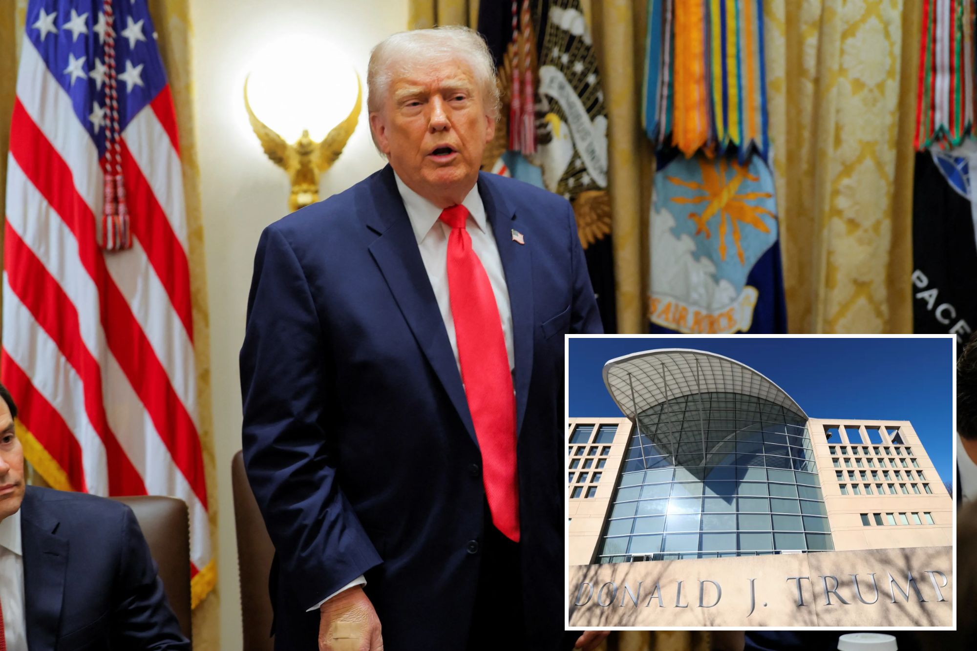 Trump’s name added to US Institute of Peace building ahead of Rwanda ...