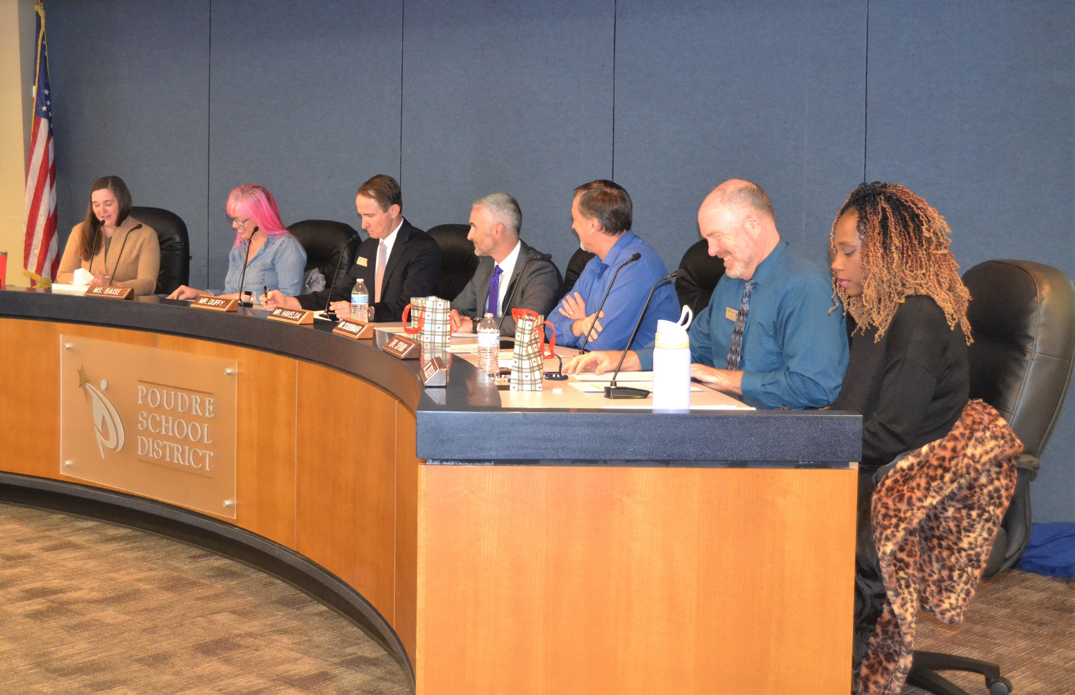 Poudre school board welcomes new members and elects new officers