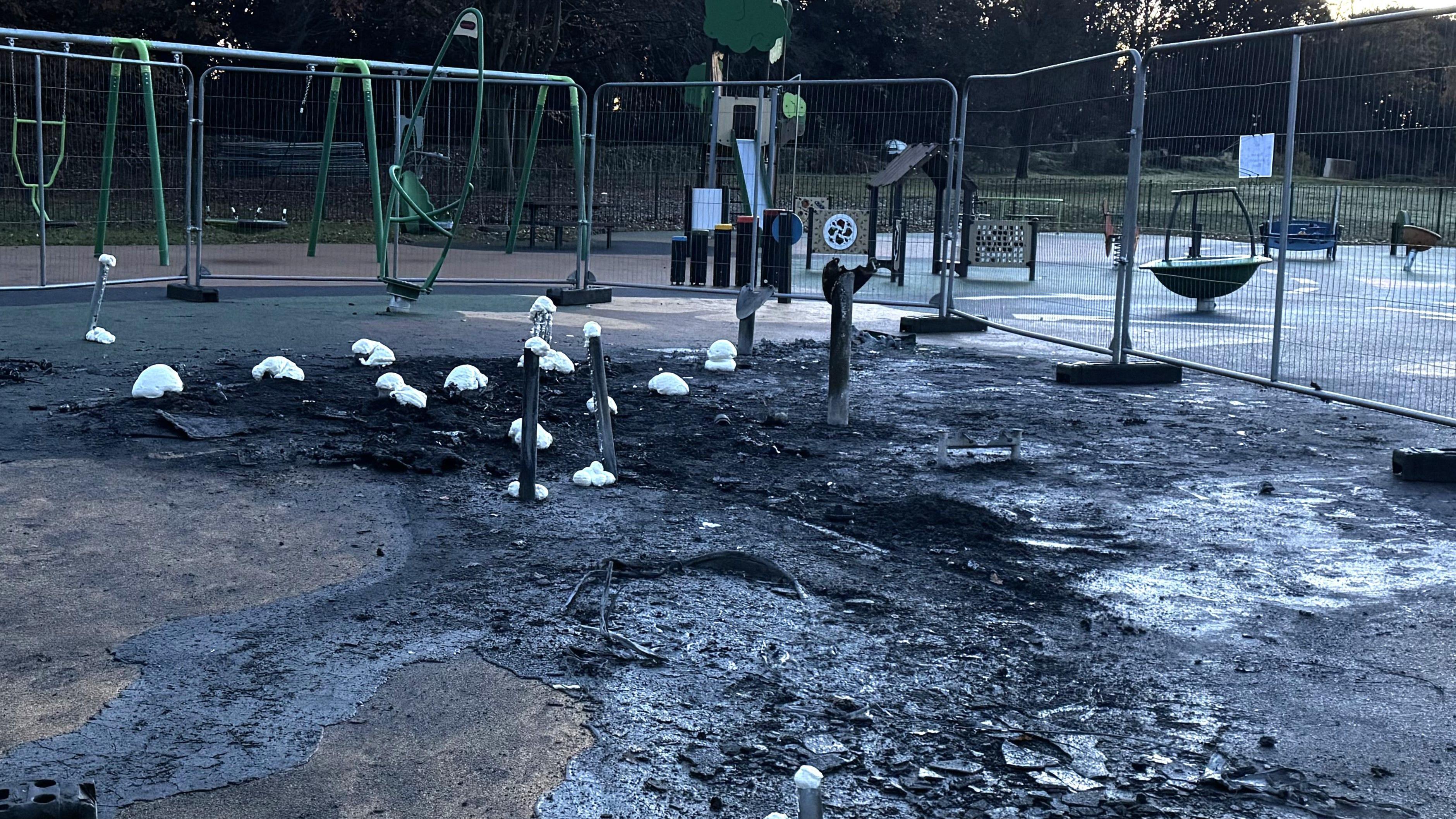 Fire causes 'irreparable damage' to £70k play tower