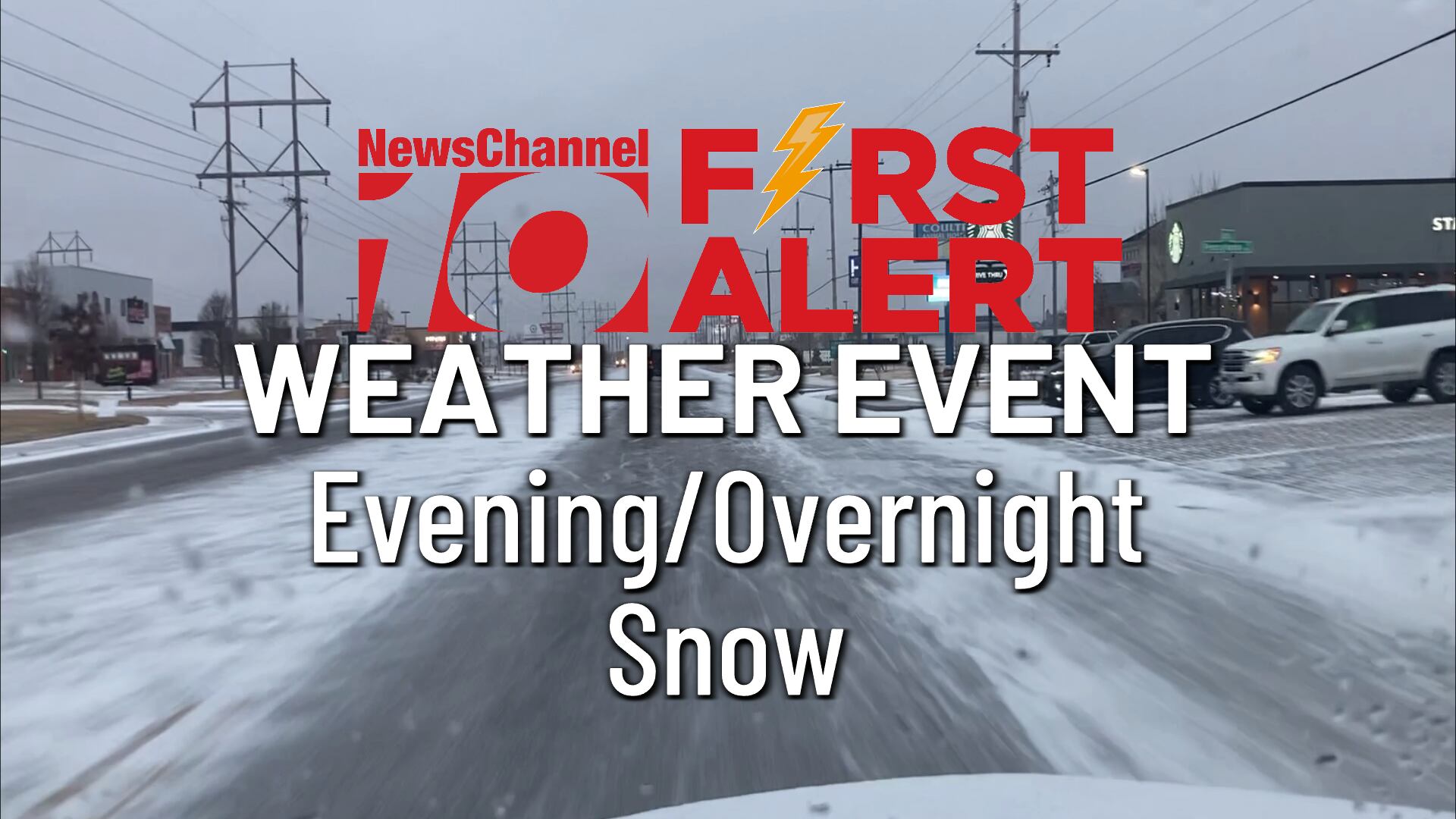 FIRST ALERT: Evening & overnight snow expected