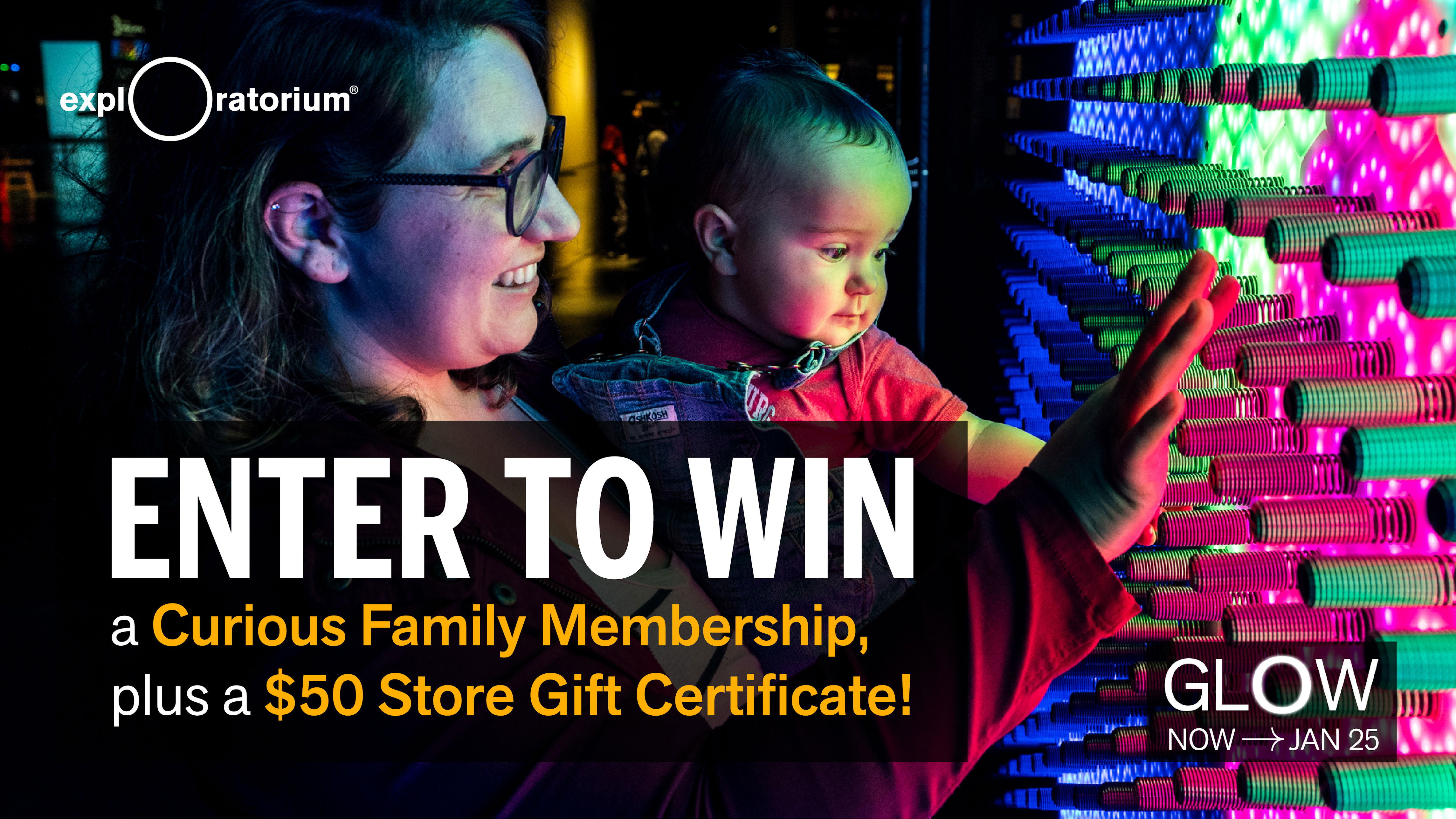 Discover the art and science of light at GLOW at the Exploratorium!