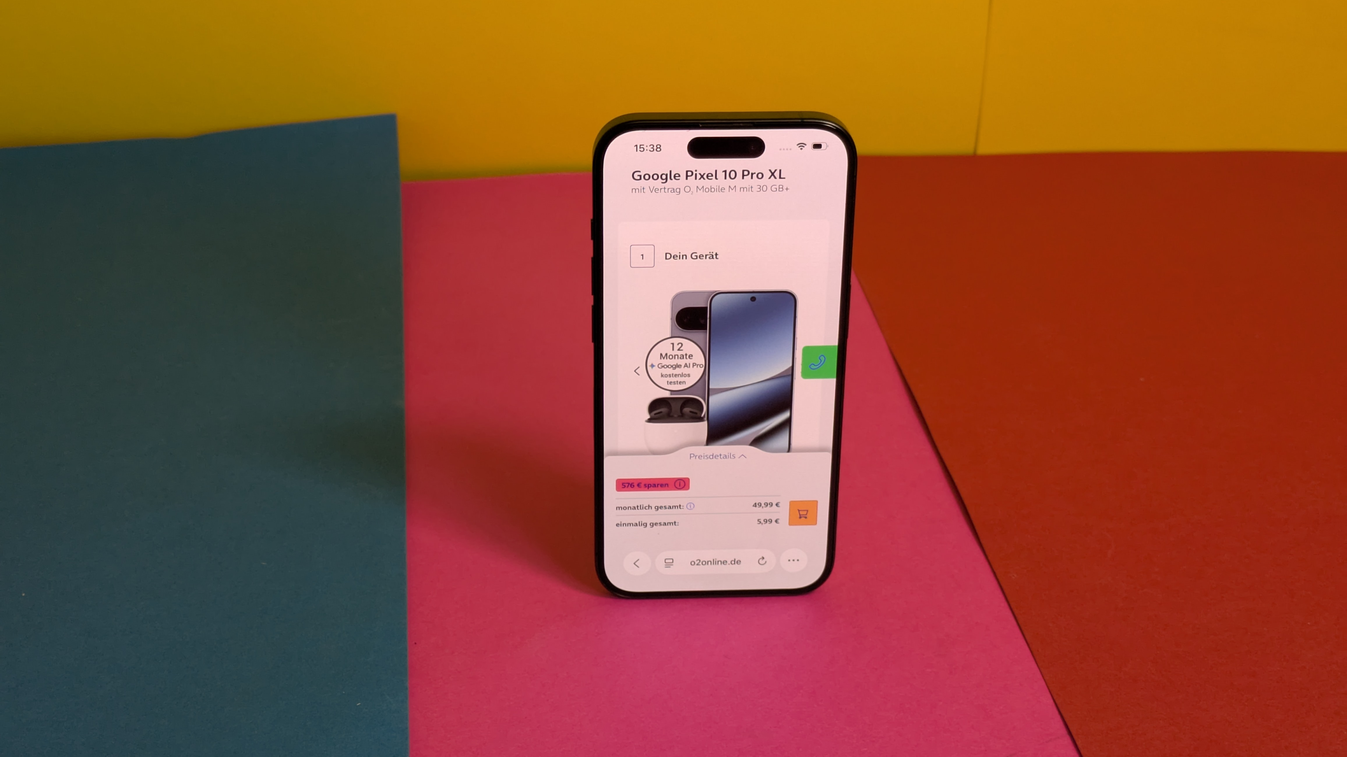 Google Pixel 10 Pro XL und Buds 2a im O2 Mobile M