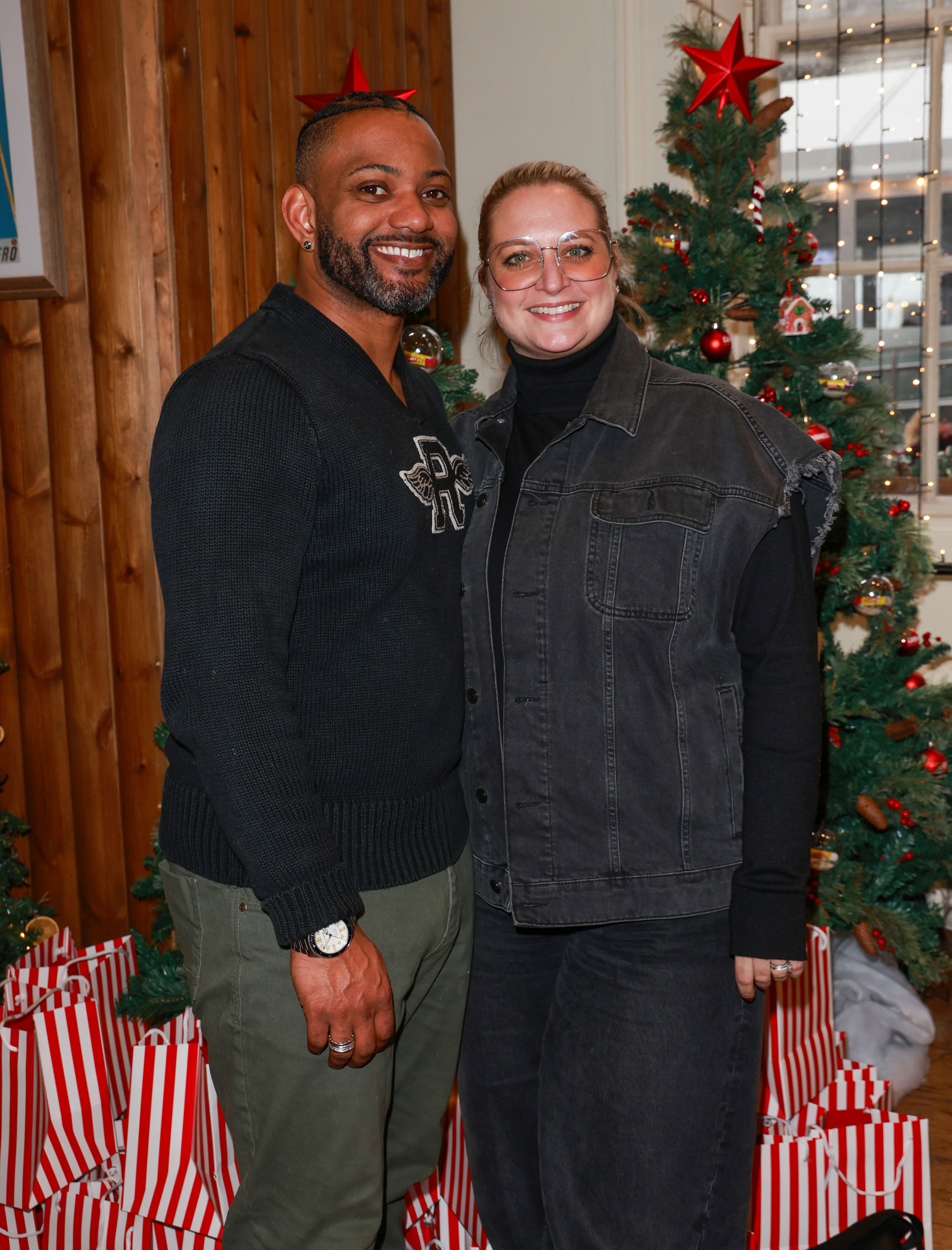Max George all smiles at Christmas cafe in London after heart surgery