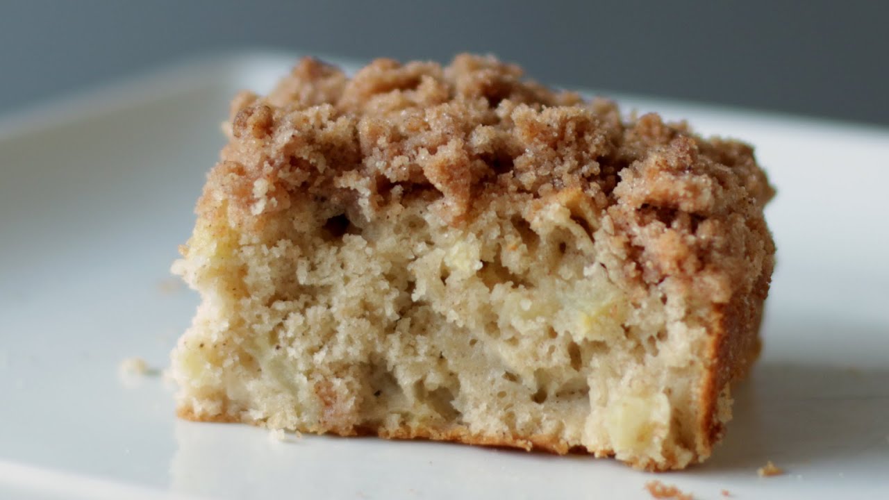 How to make apple streusel coffee cake | Easy apple crumble cake recipe