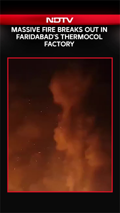 Faridabad Fire | Massive Fire Destroys Thermocol Factory Near Shahpur ...