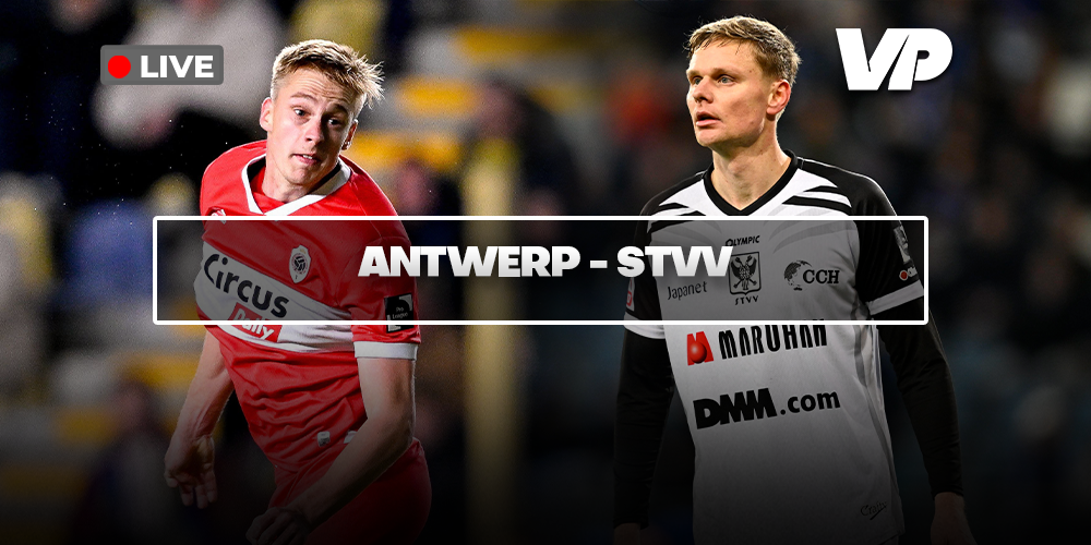 LIVE-Discussie: STVV komt voor rust nog langszij bij Antwerp