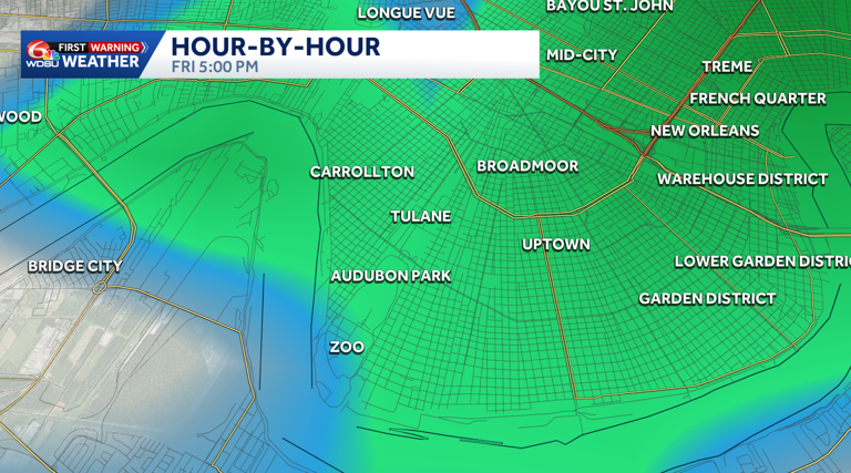 Green stuff on the map for the Green Wave? Tracking rain chance for ...