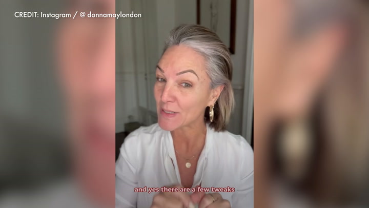 WATCH: Donna May shares her advice for makeup to complement grey hair