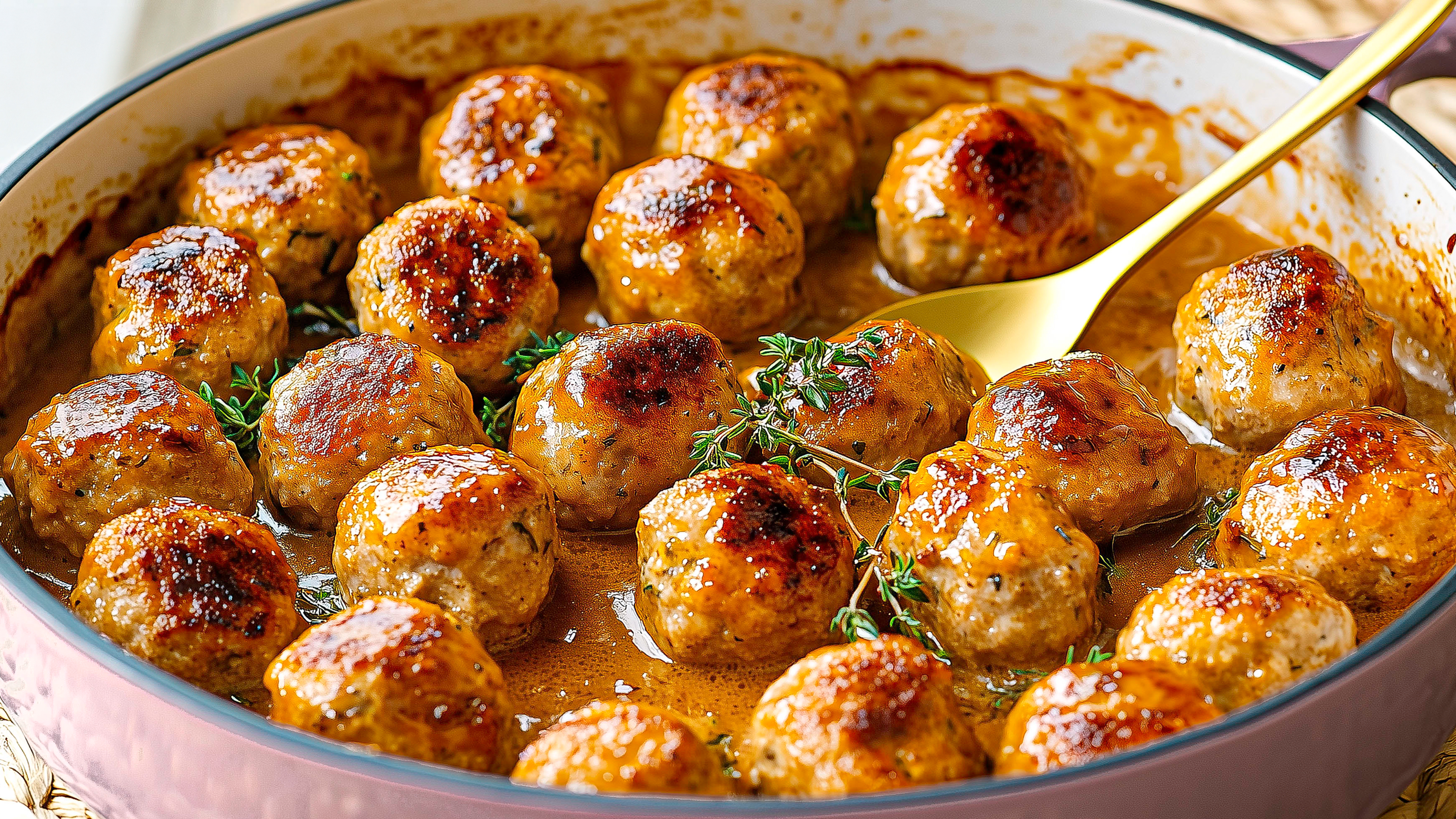 Every holiday I make these turkey meatballs and they vanish from the table