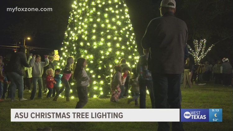 Angelo State kicks off holiday season with annual tree-lighting