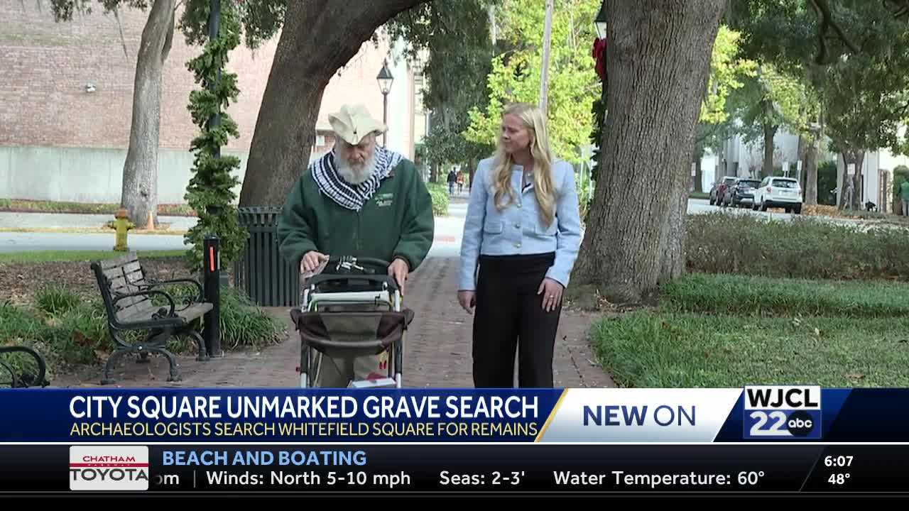 Archaeologists probe Savannah square for possible enslaved burial site