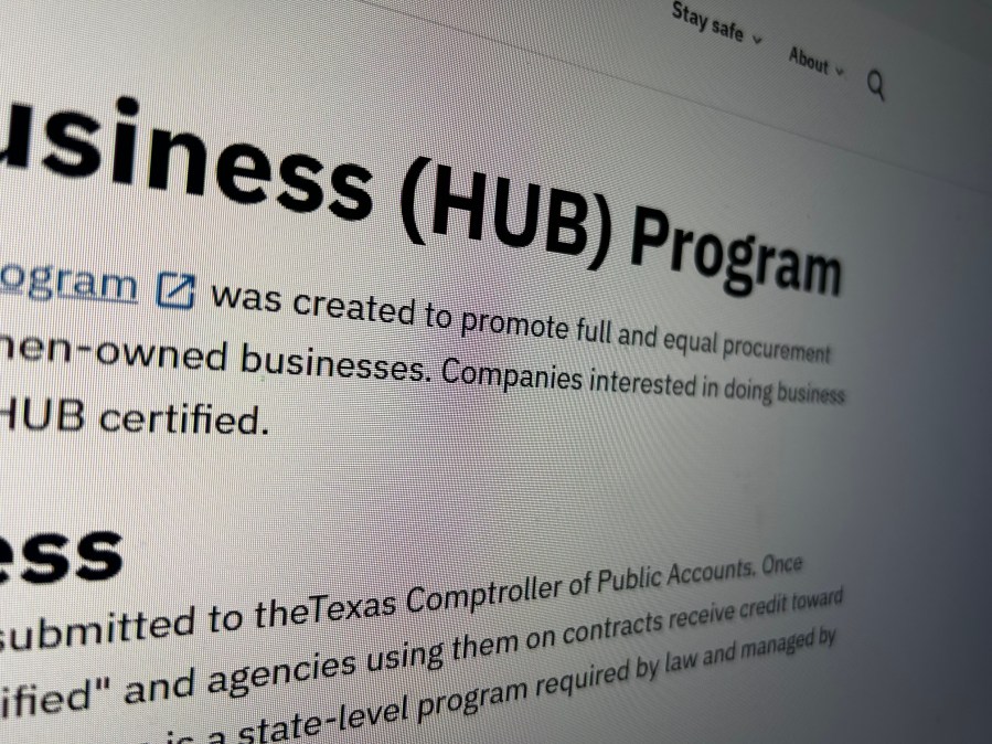 Texas comptroller removes minority and women-owned businesses from HUB ...