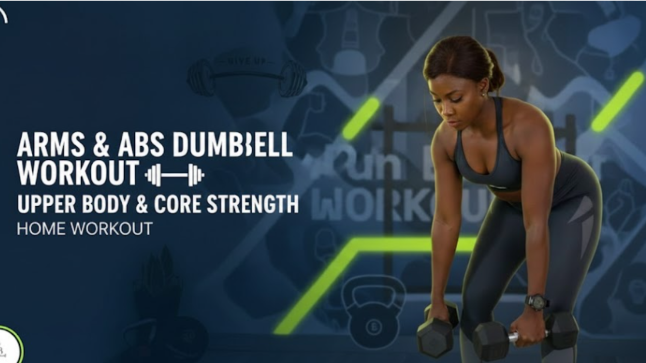 Home dumbbell workout: Tone arms and strengthen your core