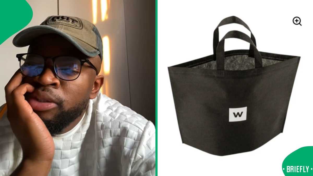 W aka money bag: Man transforms Woolies shopping bag logo into LV ...
