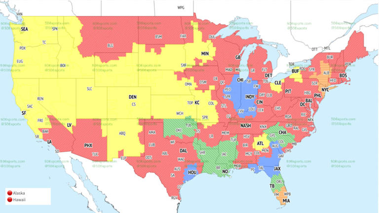 NFL week 14 coverage map: Full breakdown of CBS, Fox broadcasts