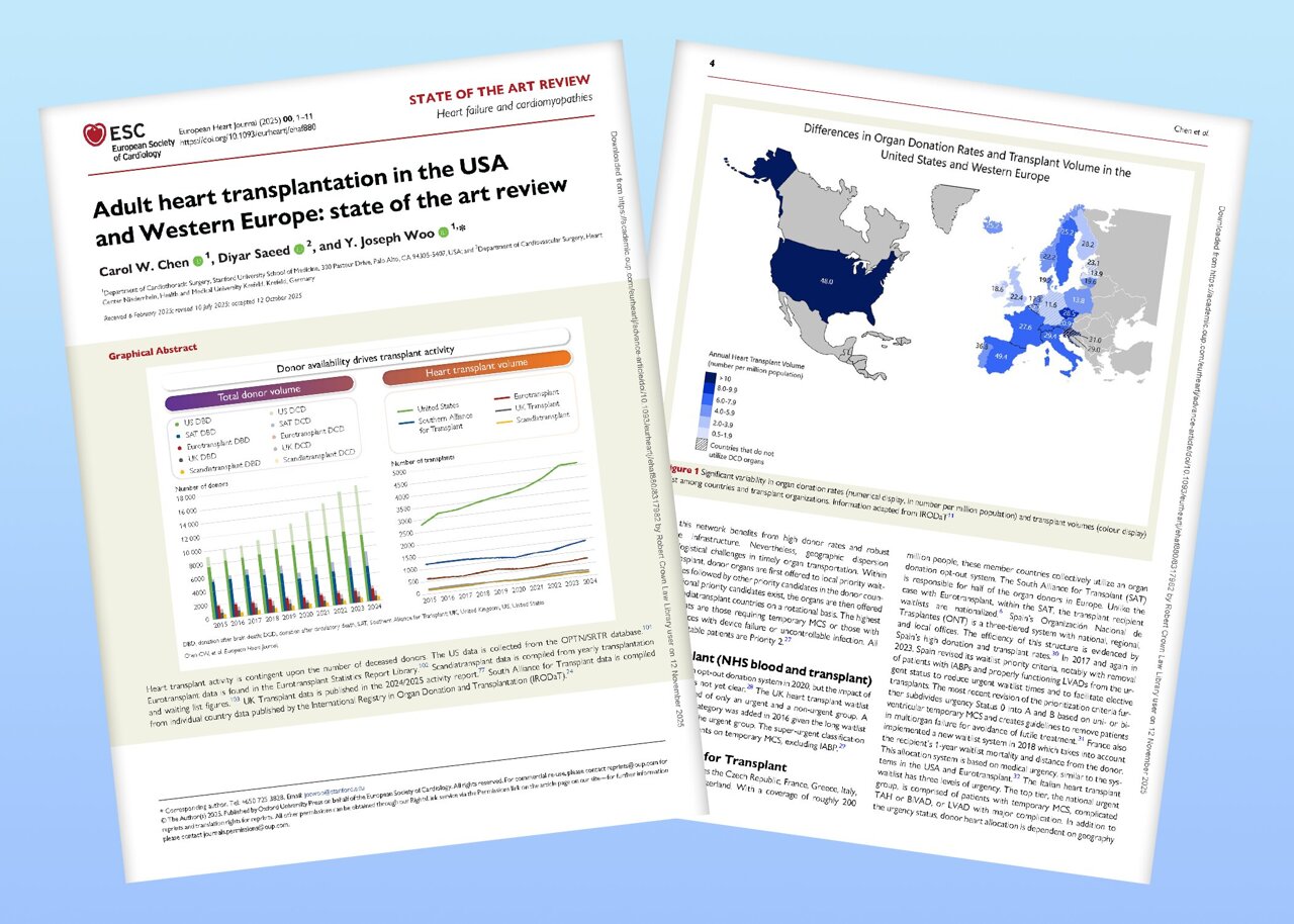 Adult heart transplantation shows transformation in the US and Western ...