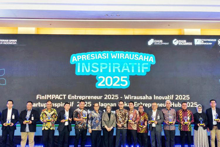 Komitmen dukung UMKM naik kelas, Pegadaian sabet penghargaan kolaborator Entrepreneur Hub dari ...