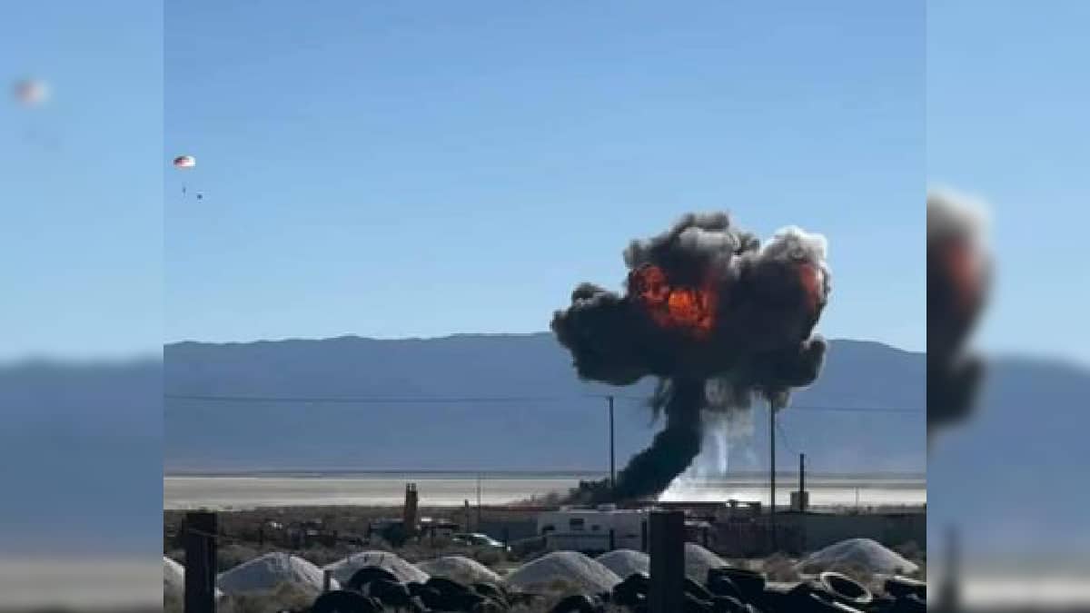 Video: US Air Force F-16 explodes into huge fireball after crash in ...