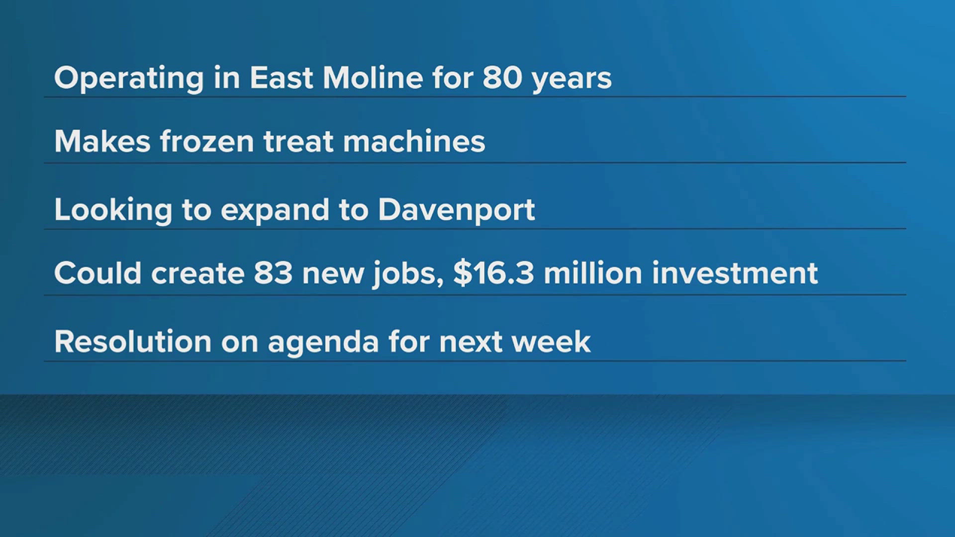 East Moline manufacturer considering Davenport expansion