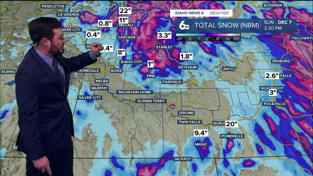 Rain/snow coming into Idaho