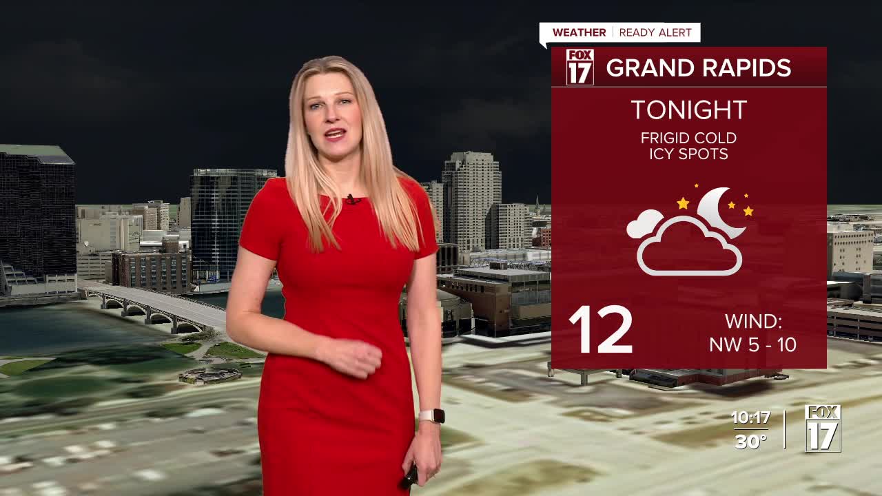 Wednesday night forecast: Frigid cold, slick roads