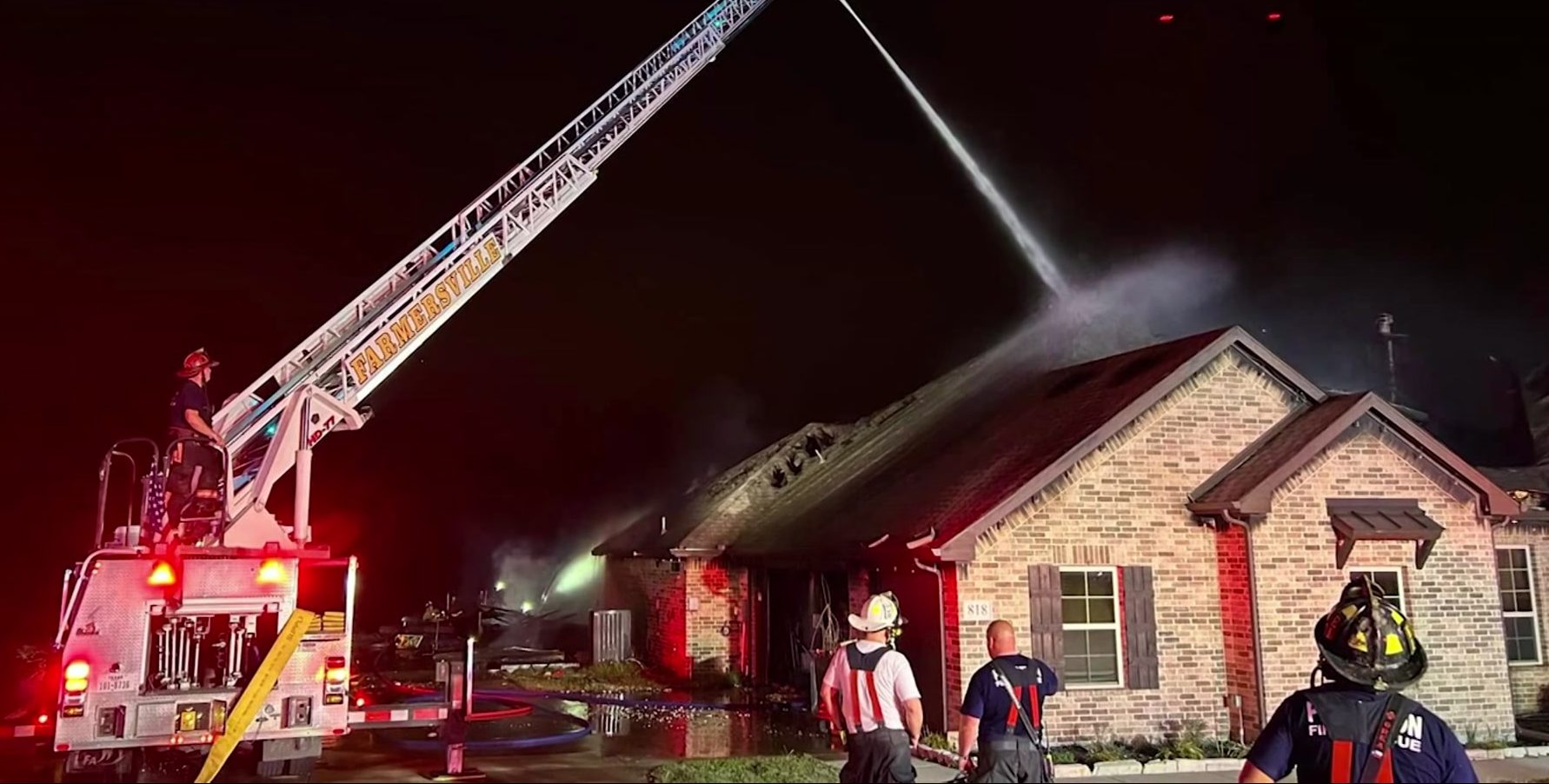 Farmersville community unites after firefighter loses home, 3 pets in fire