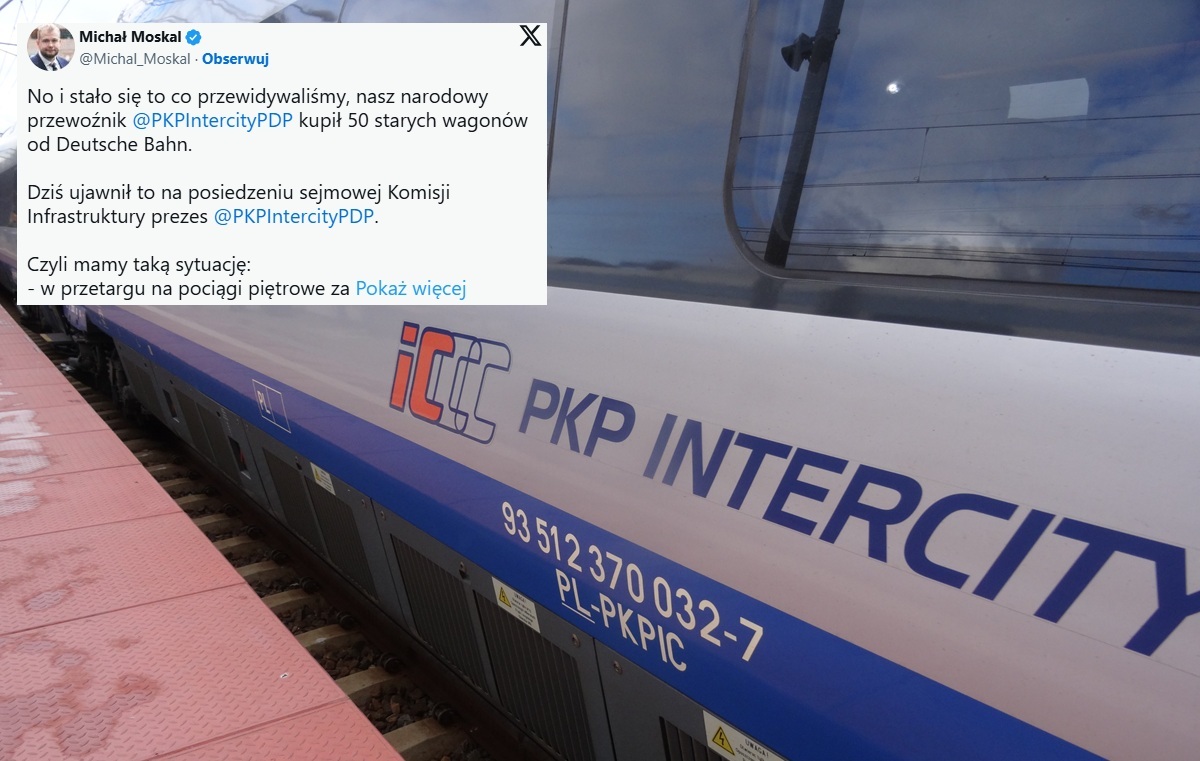 PKP Intercity kupuje od Deutsche Bahn 50 starych wagonów