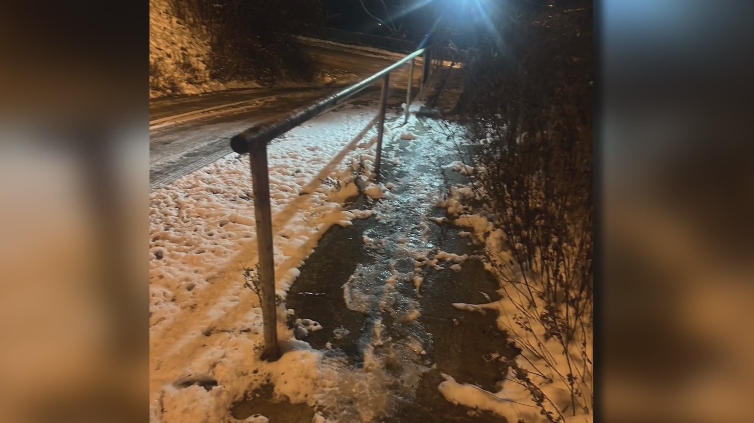 Snow-covered road in Pittsburgh left untreated for more than 24 hours