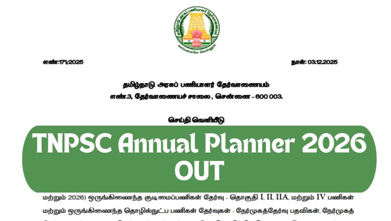 TNPSC annual planner 2026 out: Complete exam schedule released for ...