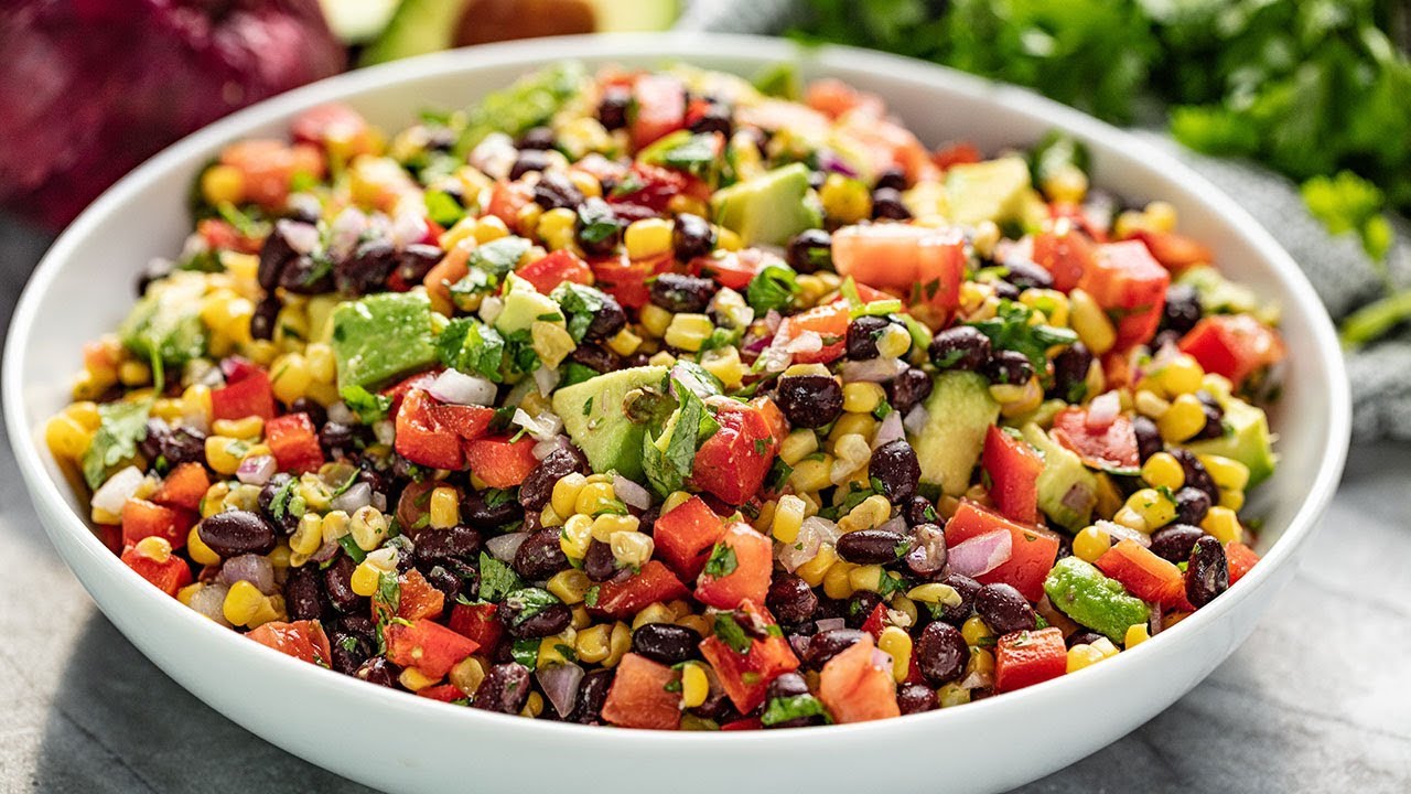 How to make simple black bean and corn salad