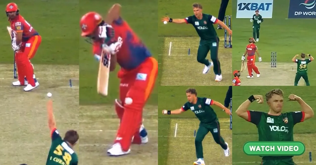 Watch: Sam Curran plucks a screamer to remove Gulbadin Naib and mimics ...