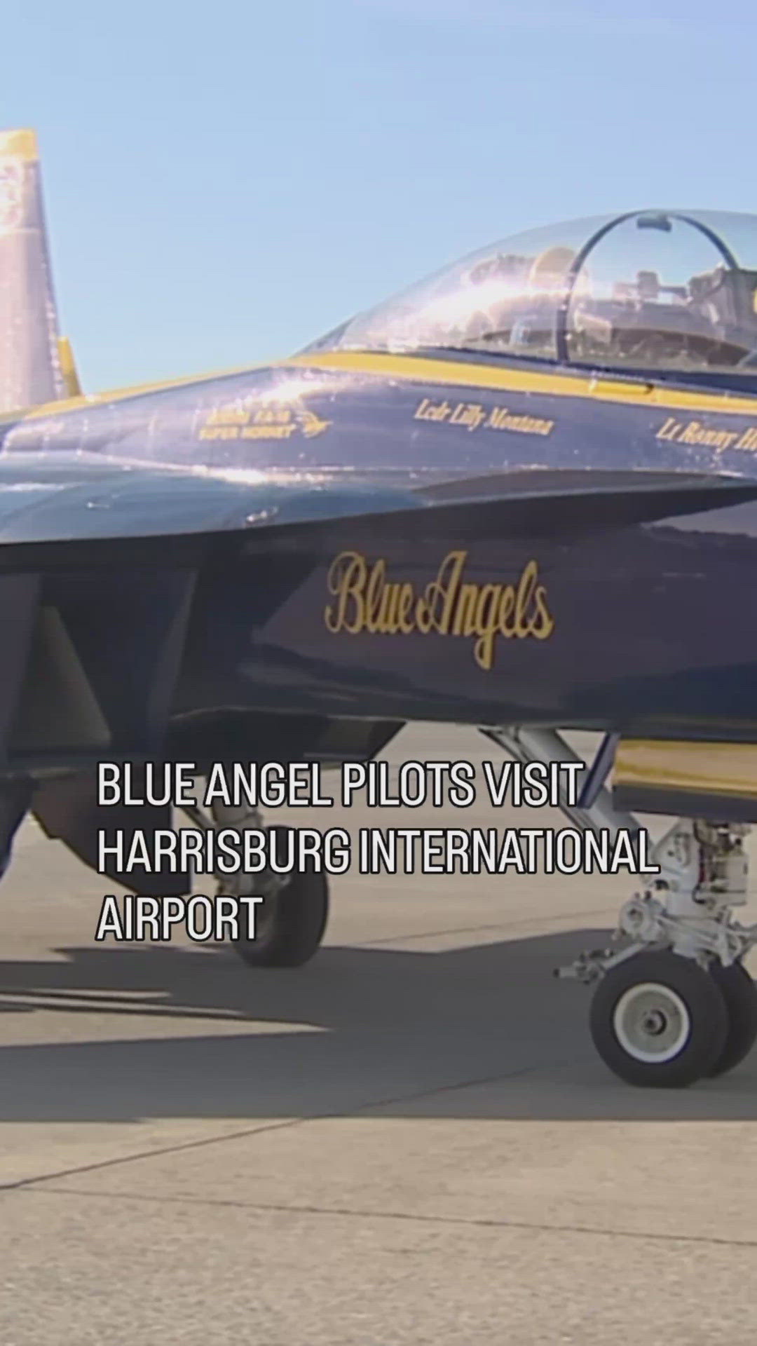 Blue Angel pilots visit Harrisburg International Aiport
