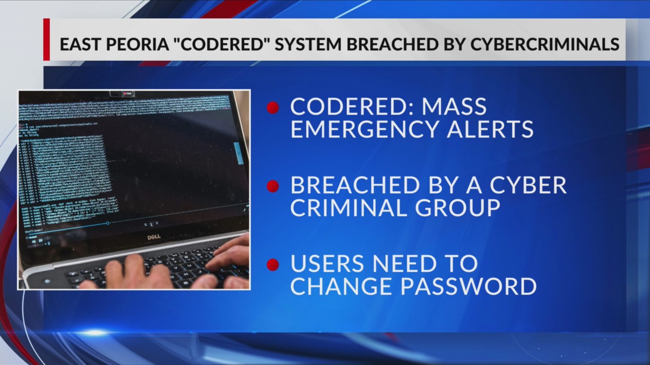 East Peoria’s CodeRED system breached by cybercriminals