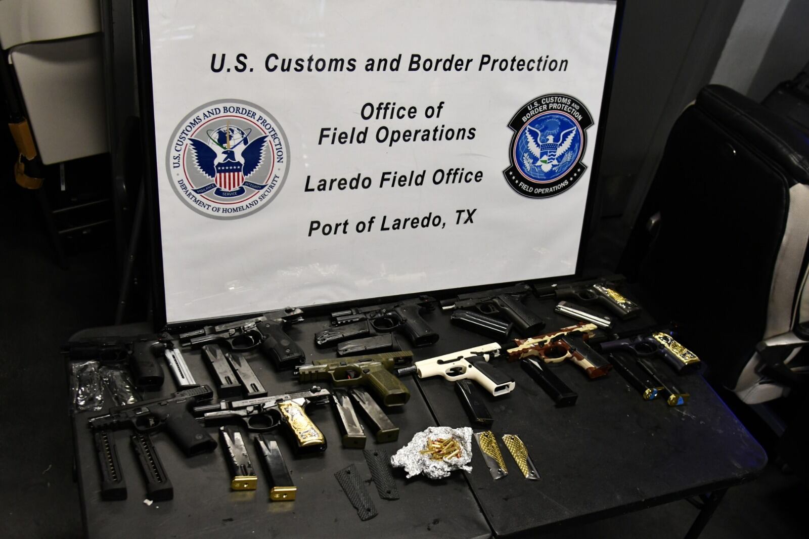 Seizure at Laredo Port of Entry halts shipment of firearms to Mexico ...