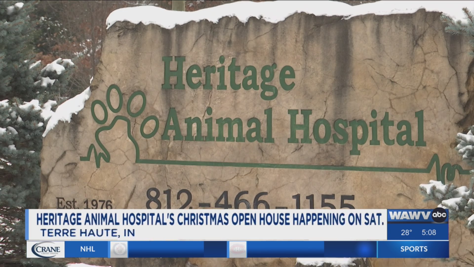 Heritage Animal Hospital's Christmas open house is scheduled for Dec. 6th