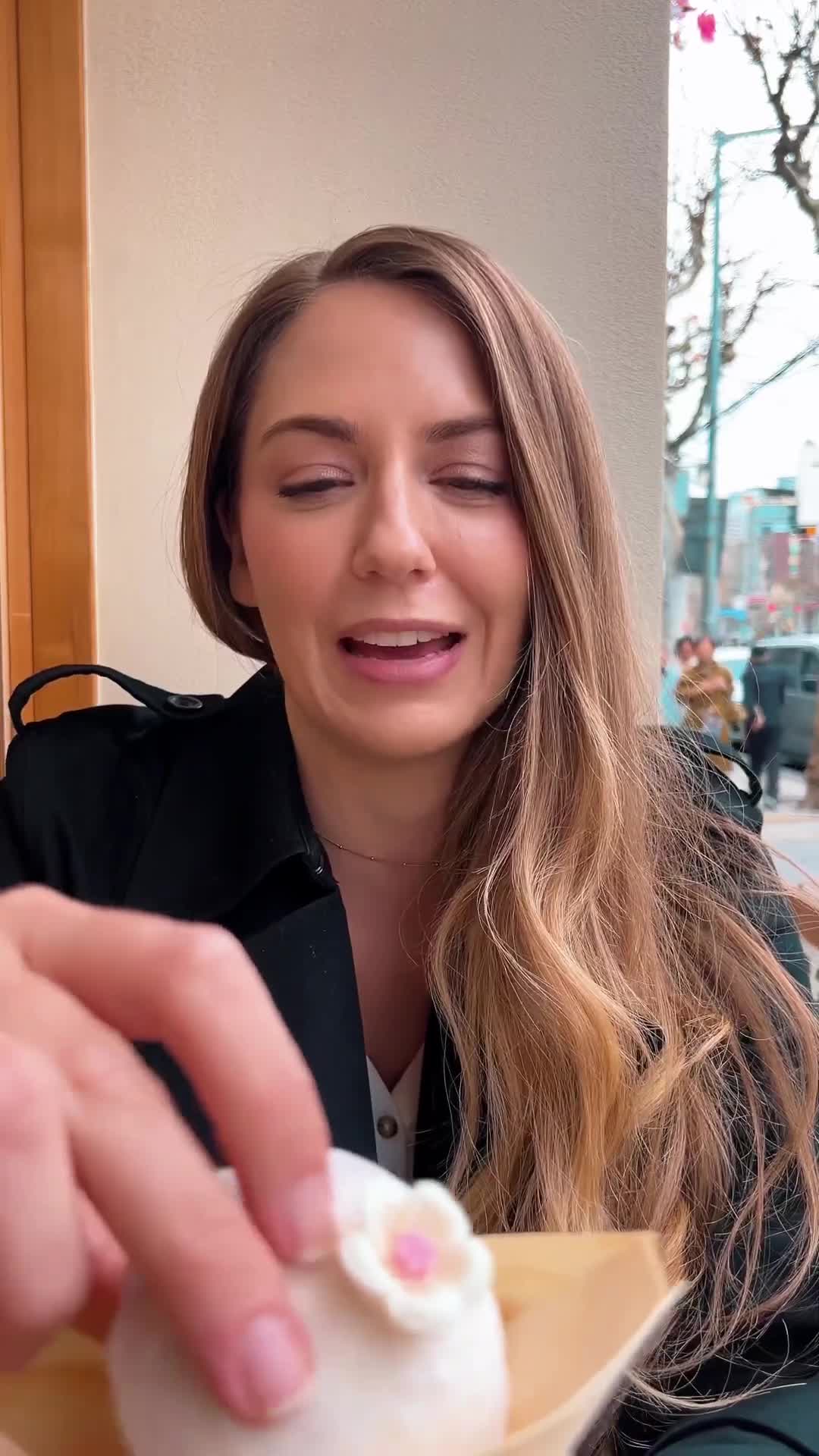 Eating fancy mochi in Seoul 🇰🇷🥳 from Yuki Mochi, Hongdae #shorts