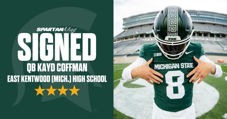 Michigan State signs 2026 four-star East Kentwood (Mich.) QB Kayd Coffman